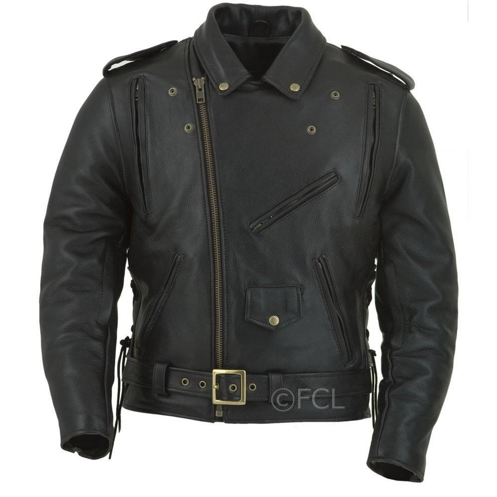 Men's Classic Motorcycle Jacket I - Fox Creek Leather