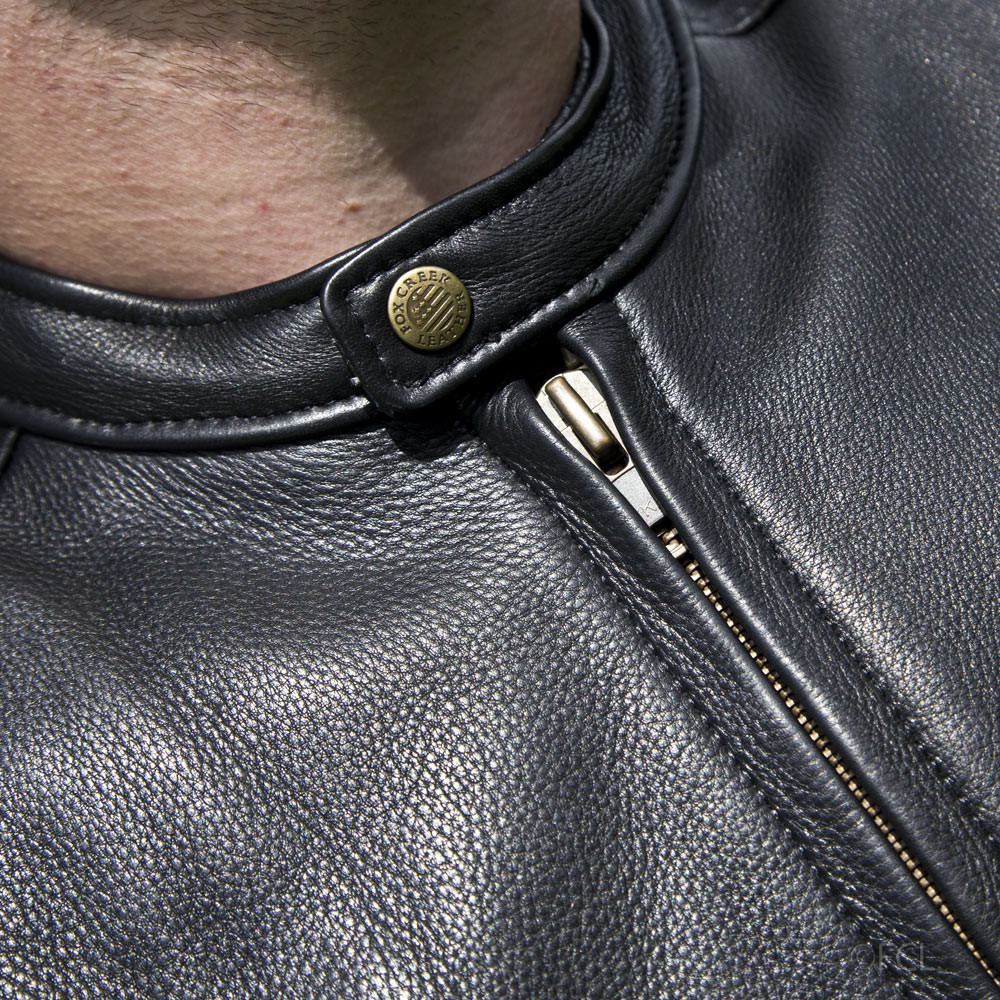 Men's Vented Racing Motorcycle Jacket | FoxCreekLeather