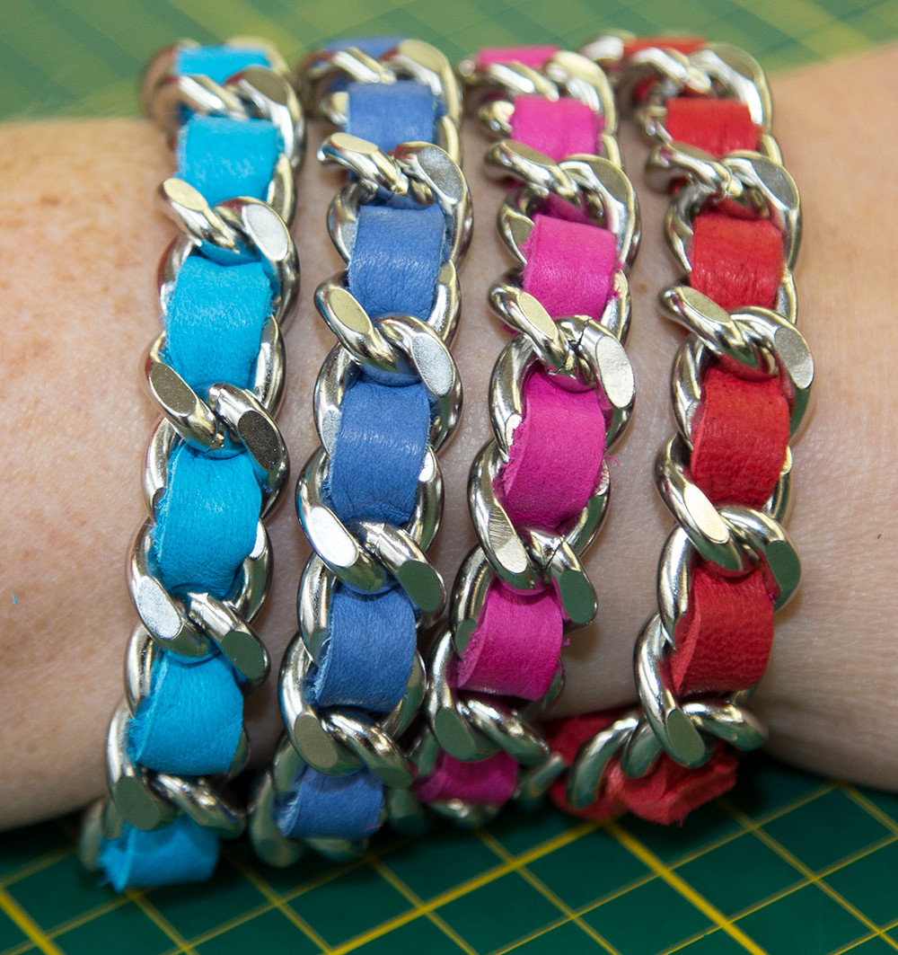 Leather Chain Bracelet - Fox Creek Leather