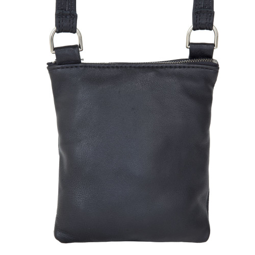 Leather Zip Top Crossbody Bag - Fox Creek Leather