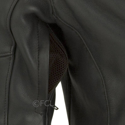 Men's Vented Racing Motorcycle Jacket | FoxCreekLeather