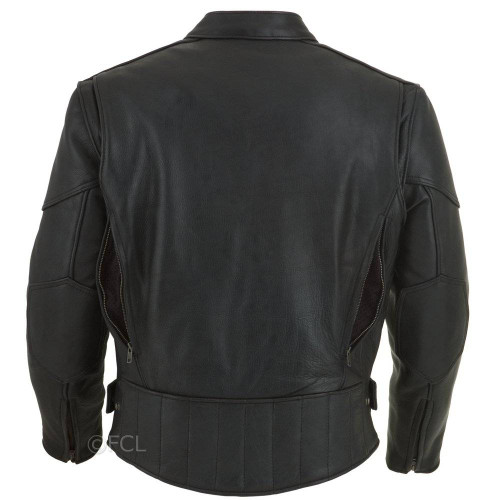 Men's Vented Racing Motorcycle Jacket | FoxCreekLeather
