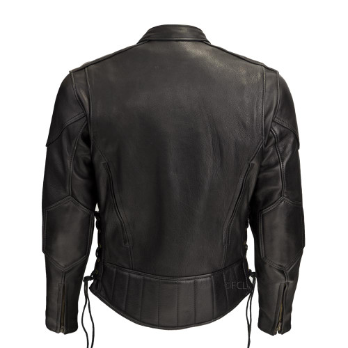 Men's Vented Racing Motorcycle Jacket | FoxCreekLeather