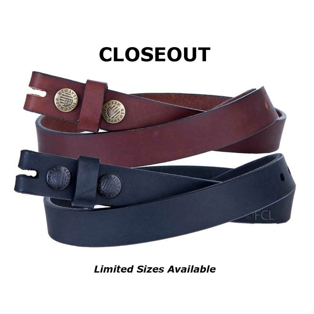 Heavy Duty Leather Belts - American Made