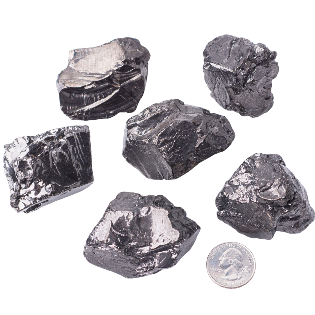 Elite Shungite Type I Raw Stones | 4 Sizes | Collector's Grade