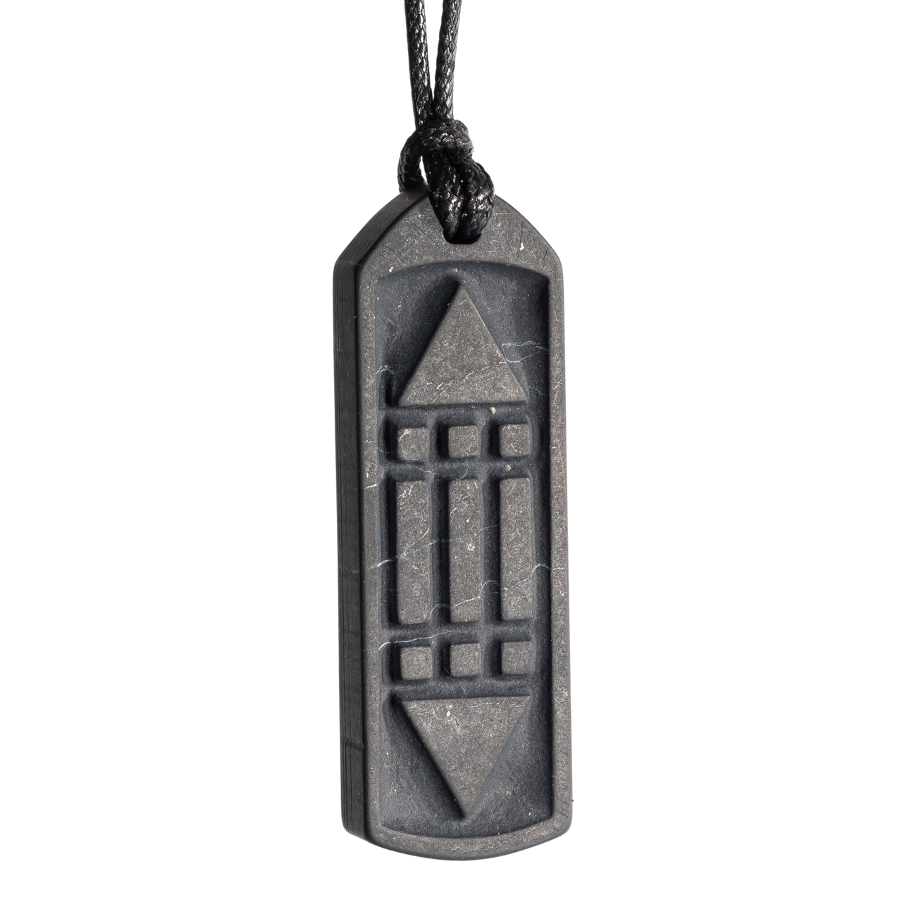 Atlantis Symbol Shungite Pendant | Ancient Code of Protection