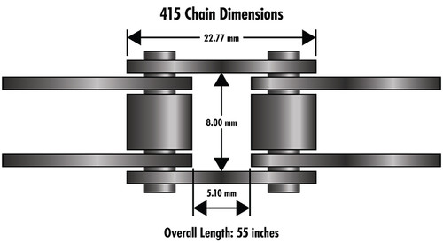 415 Heavy Duty Chain - Bicycle-Engines.com