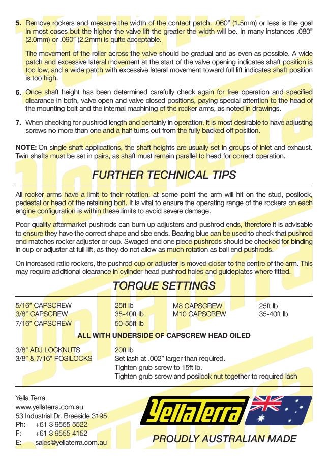 Fitting instructions