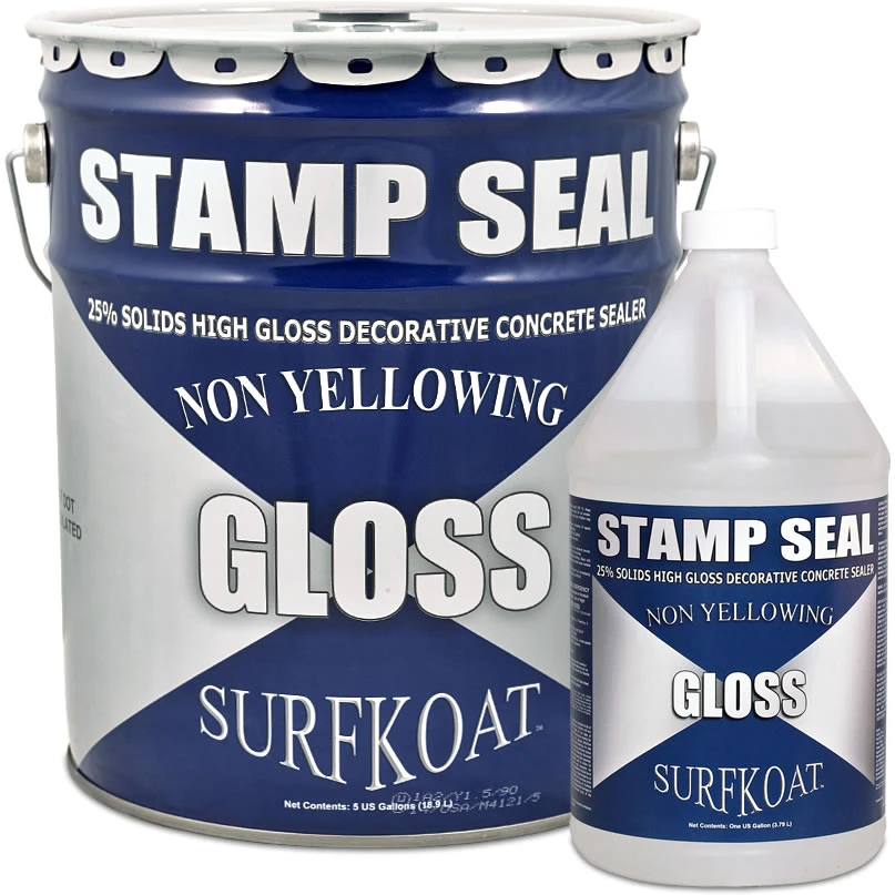 Stamped Colored Concrete Sealer