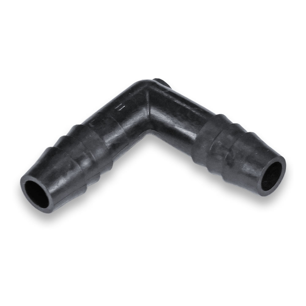 Poly Double Hose Barb Elbows – 90 Hose Barb Fittings