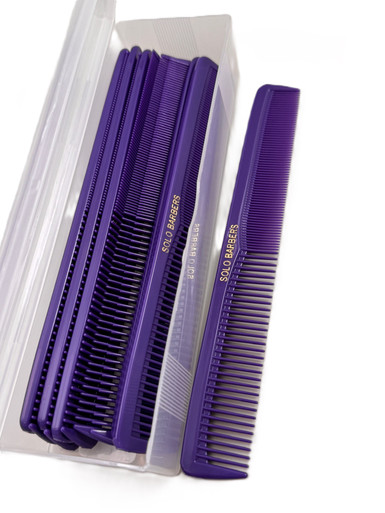 Solo Barbers 7" All Purpose Combs Purple Color - My Salon Express ...