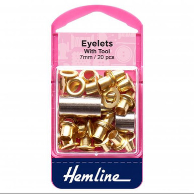 7mm Brass Eyelets with Tool - The Hive