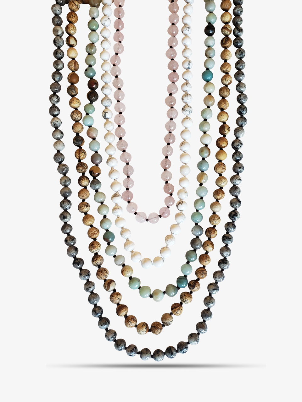 Whitley Beaded Stone Necklace