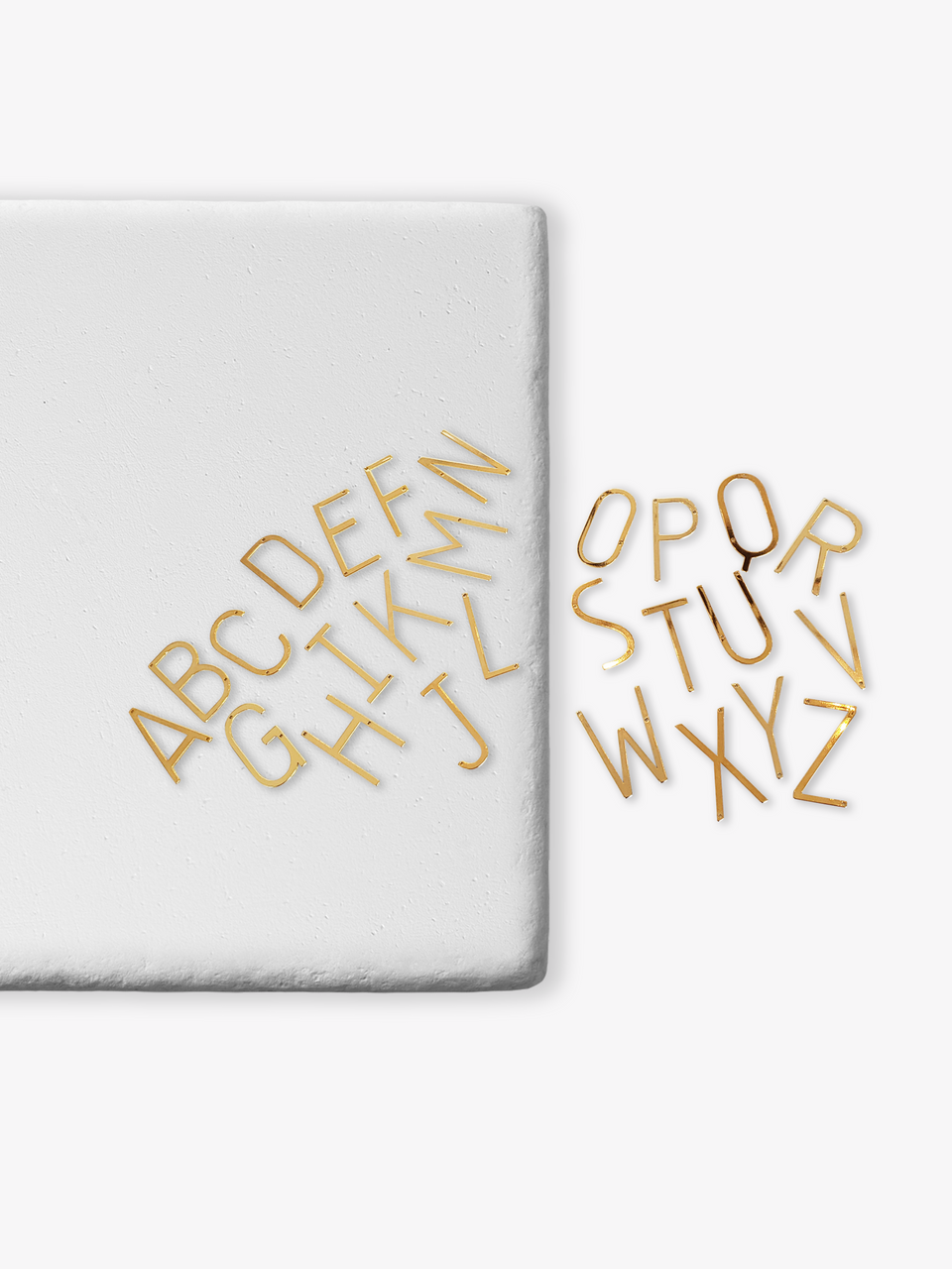 Cynthia Gold Large Letter Connector Necklace Pendant