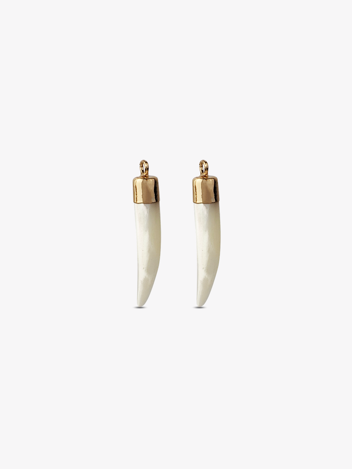 Dawn Long Shell Horn Necklace Pendant