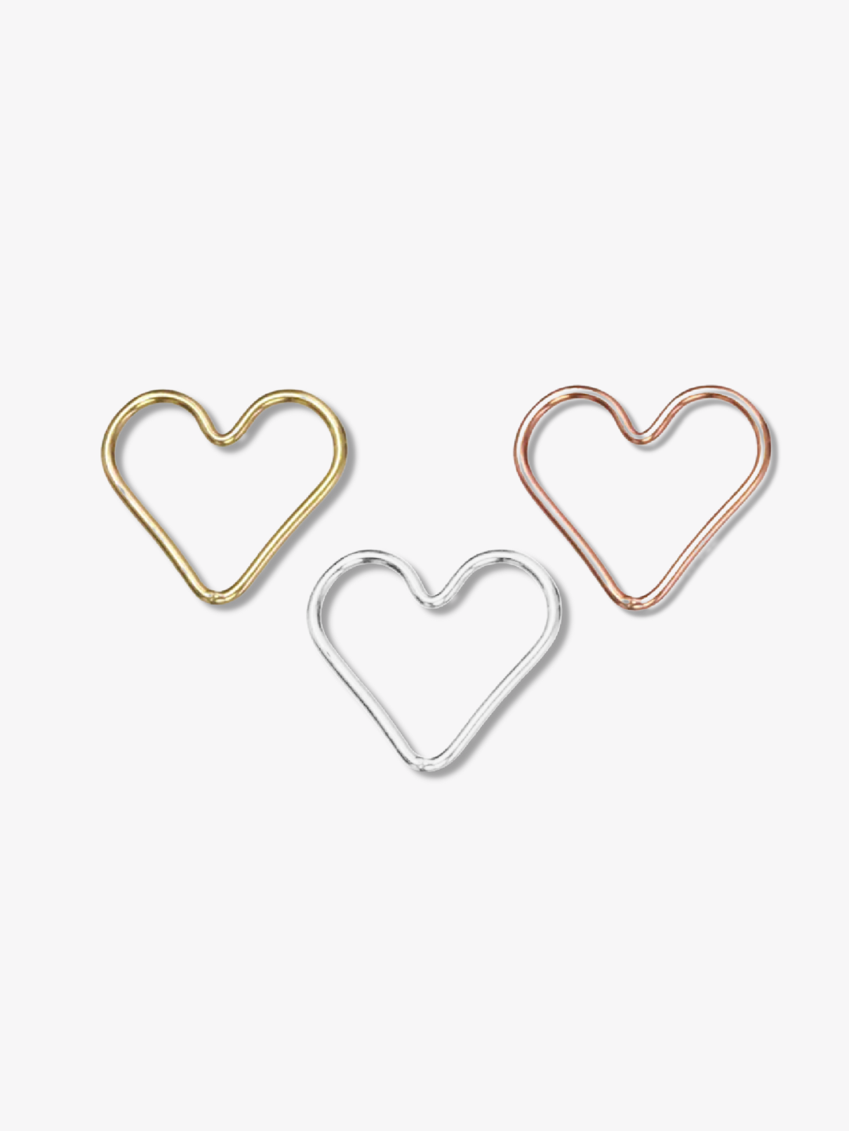 Liza Bracelet Heart Connectors, Yellow or Rose Gold Filled and Sterling ...