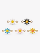 Ria Daisy Bracelet Connector, 5 Gold PVD Stainless Steel Options