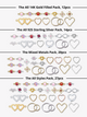 Sweetheart Bracelet Connector Packs, Gold Filled and Sterling Silver