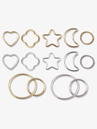 Shape Connectors, Gold Filled And Sterling Silver