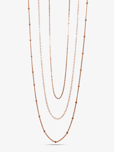 Rose Gold Filled Layering Necklace Collection