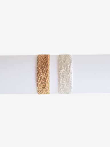 Rylee Unfinished Figaro Bracelet Chain, Gold Filled or Sterling Silver