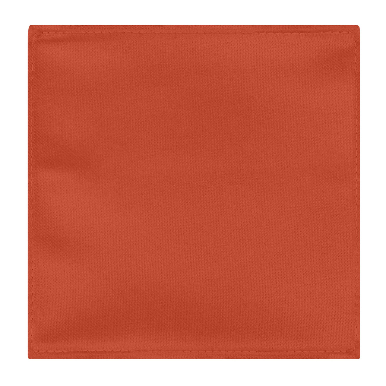 Solid Pocket Square - Rust - Jacob Alexander