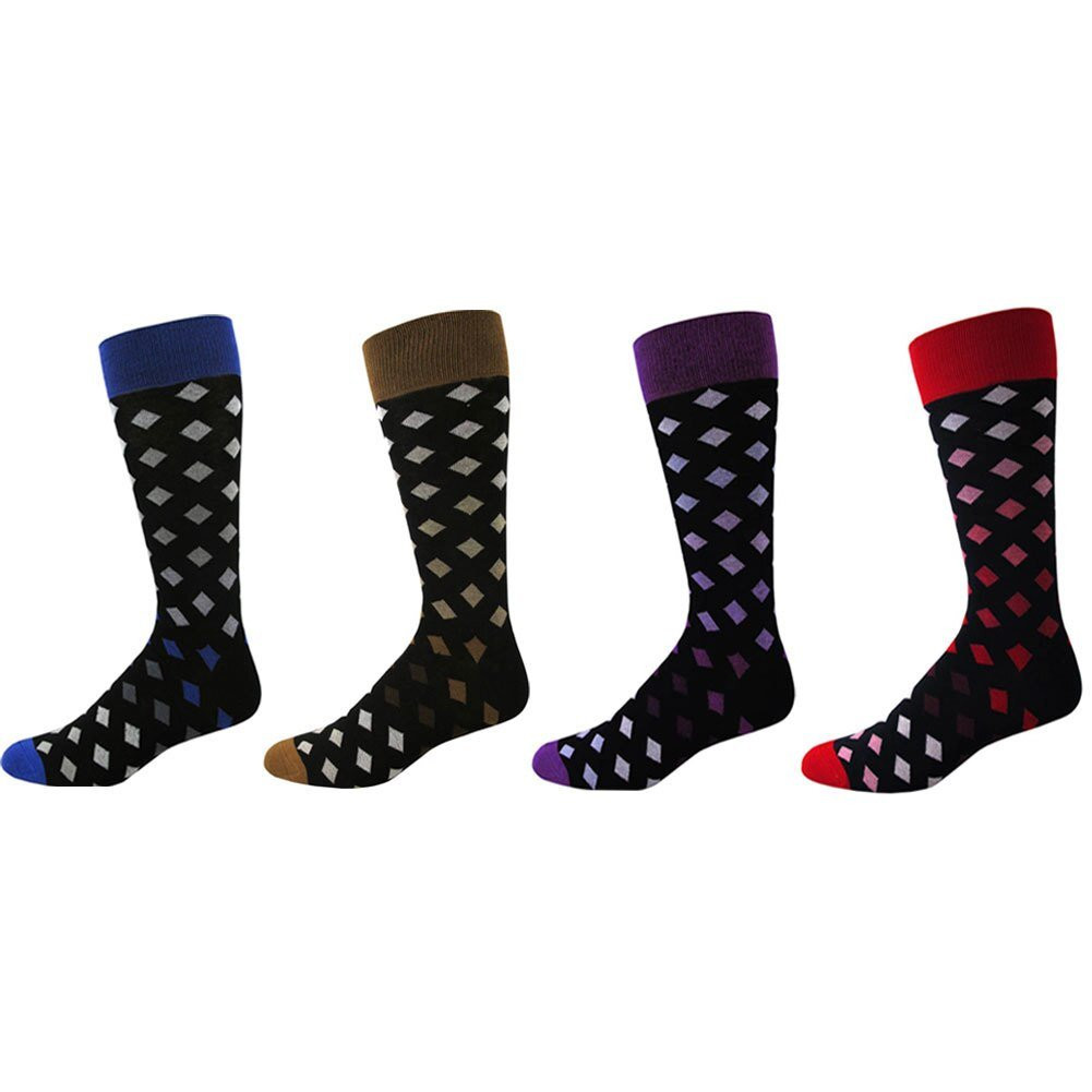 Men's Diamond Pattern Socks - Jacob Alexander