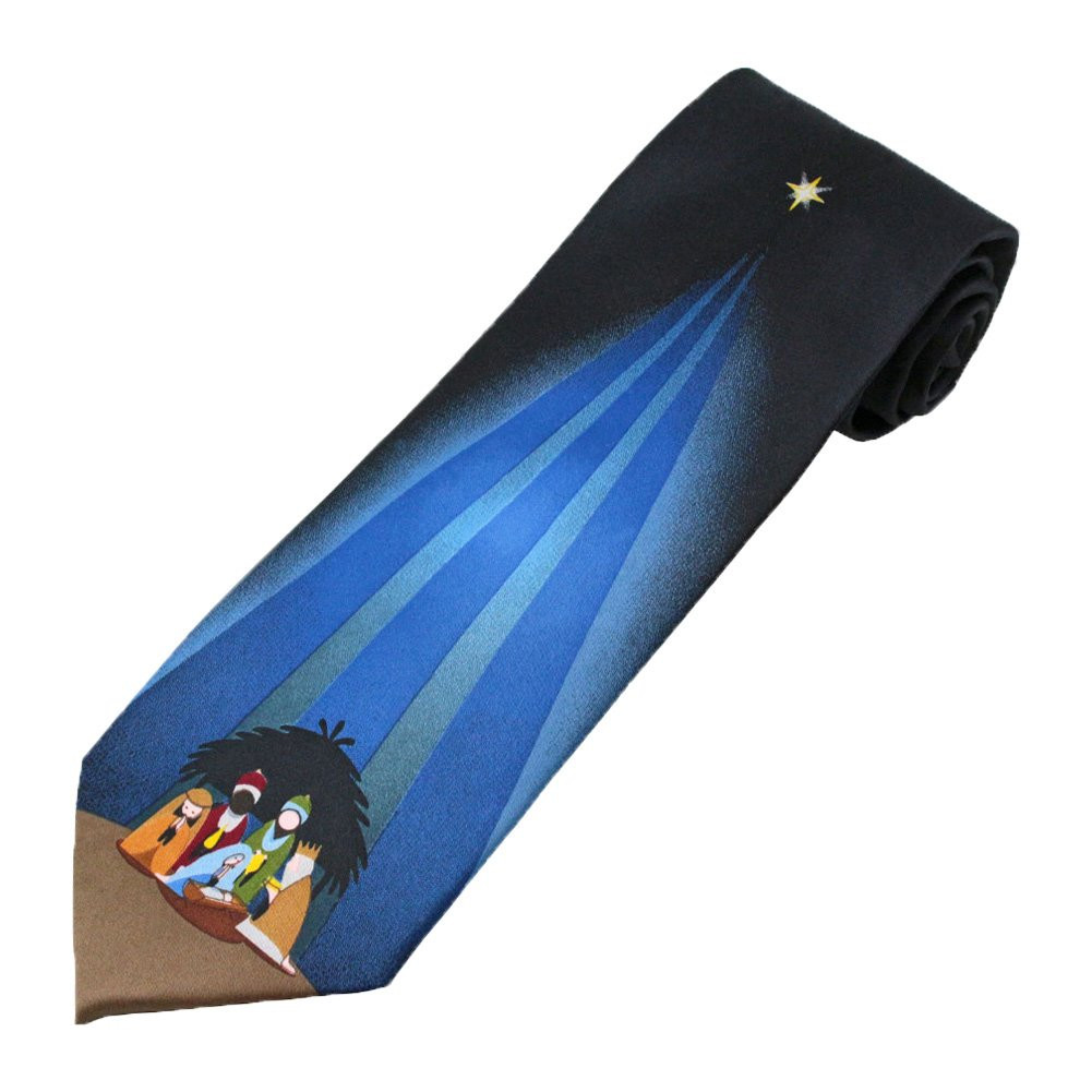 Christmas Star Nativity Scene Tie - Jacob Alexander
