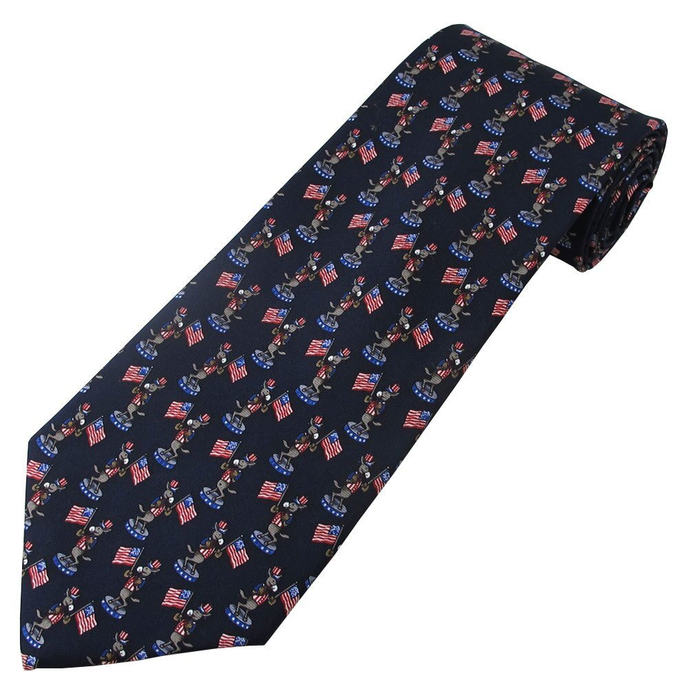 Navy Blue Democratic Party Tie - Jacob Alexander