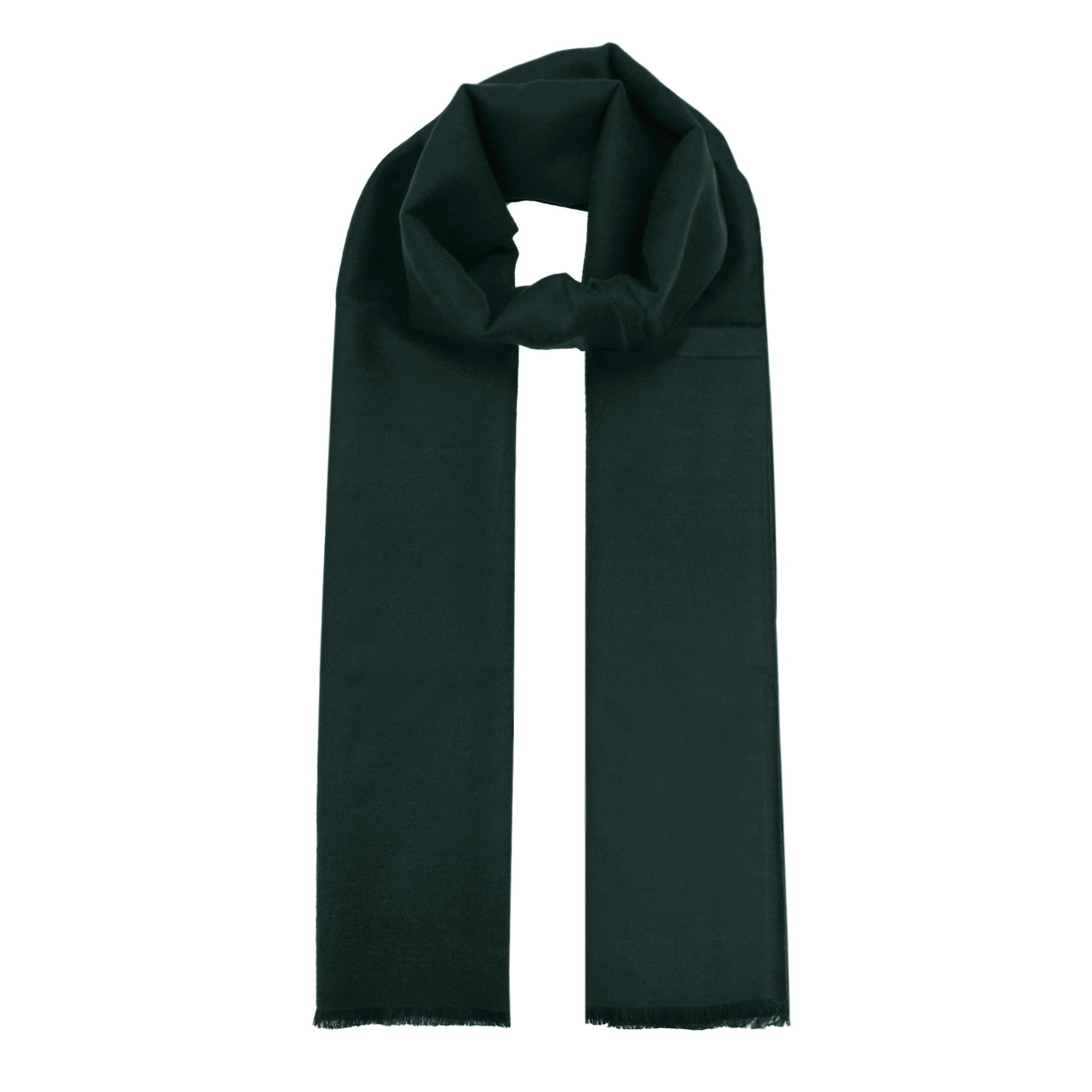 Solid Woven Viscose Scarf - Emerald Green - Jacob Alexander