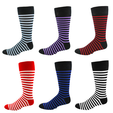 Men's Mod Stripe Socks - Jacob Alexander