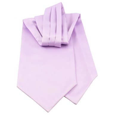 Men's Solid Color Cravat Ascot Neck Tie - Light Lavender - Jacob Alexander