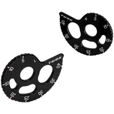 YAMAHA TW200 99-25 Tusk Racing Axle Blocks Black - JSD MACHINE WORKS