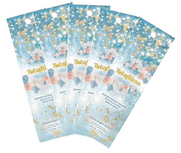 5 BREATHLESS Natural Bronzer Packets by Designer Skin