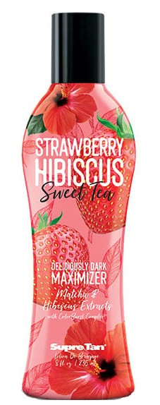 Supre Tan Strawberry Hibiscus Sweet Tea Maximizer 8 oz