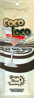 Happy Hour Coco Loco Packet tanning lotion by Ultimate