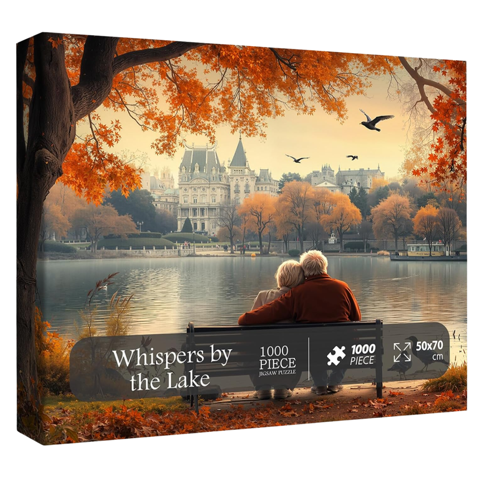 Whispers by the Lake 1000 Piece Jigsaw Puzzle, Vintage Autumn Landscape ...