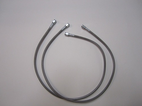 STEEL BRAIDED BRAKE LINE W/FITTING (each)