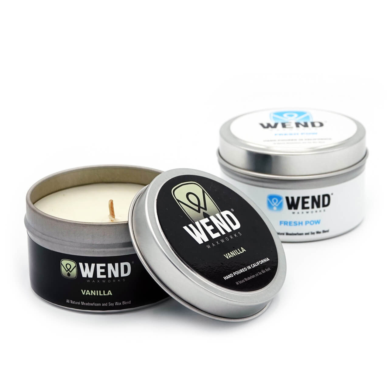 Wend Fresh Pow & Vanilla Scented Candles | Wend Waxworks