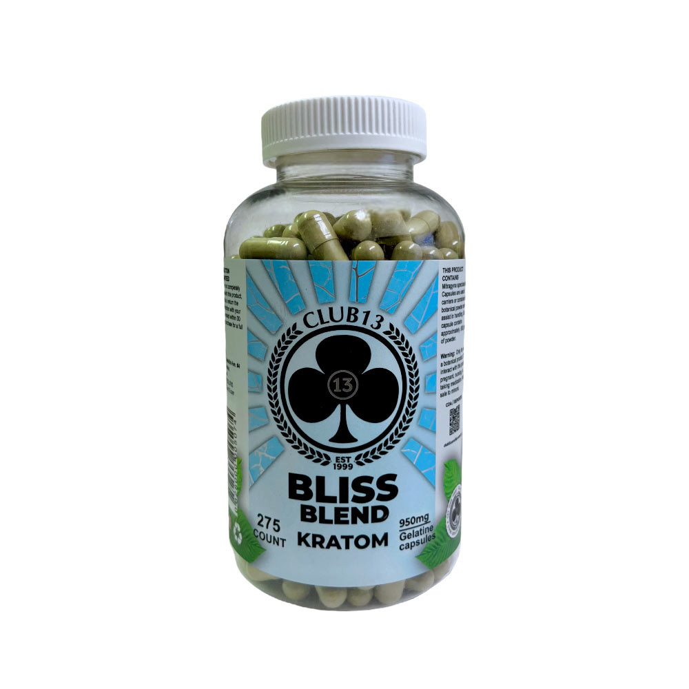 Club 13 975mg Kratom Capsules Bliss Blend