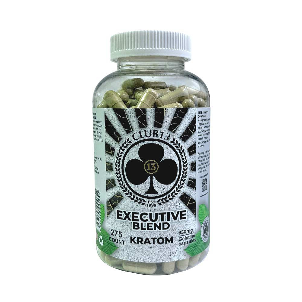 Club 13 975mg Kratom Capsules Executive Blend