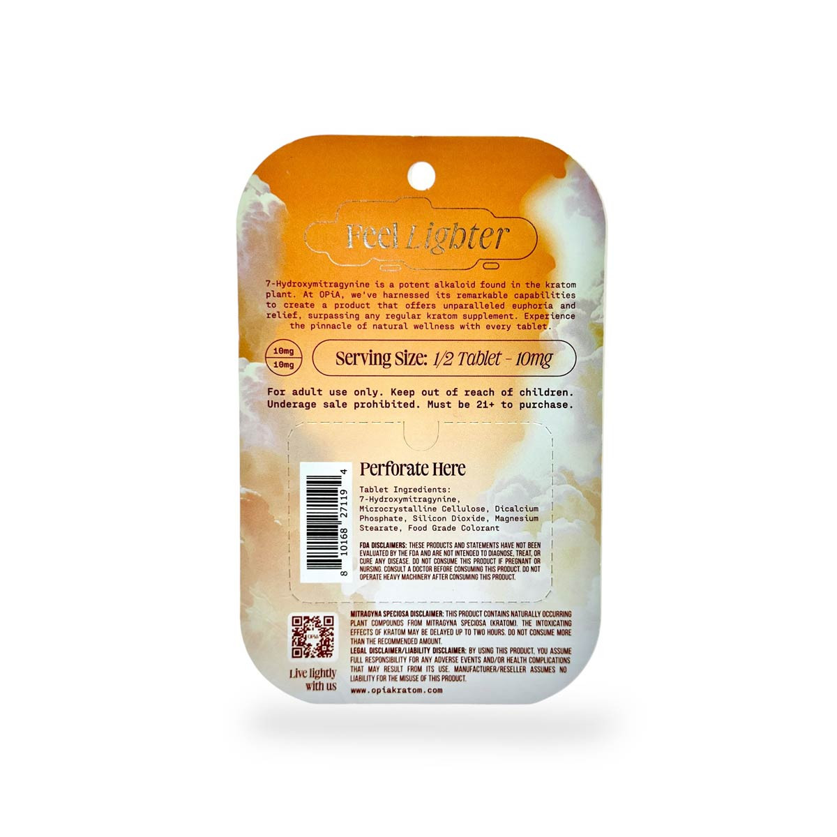 Opia 7-Hydroxymitragynine Chewable Tablets Classic | Easy Use