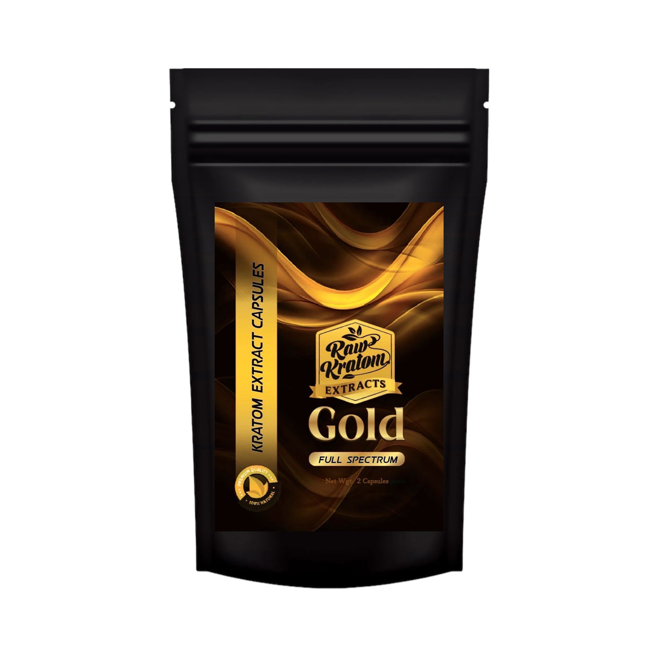 OPMS Gold Kratom Extract Capsules - Pure Leaf Kratom