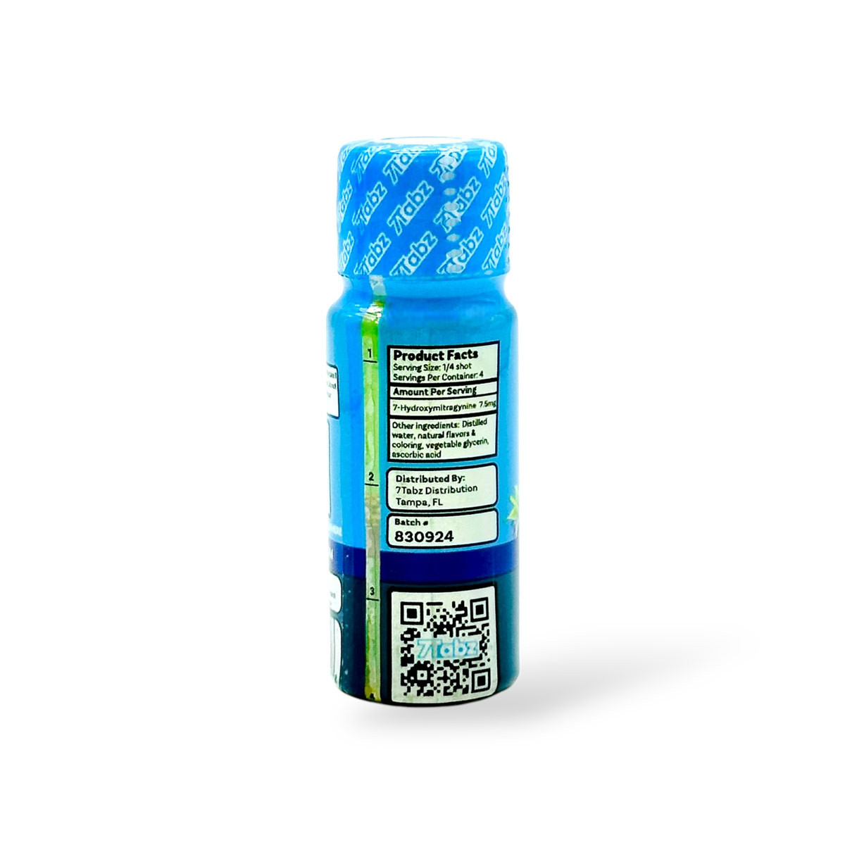 7Tabz 7-Hydroxymitragynine Shot Blue Razz 30mg 2oz