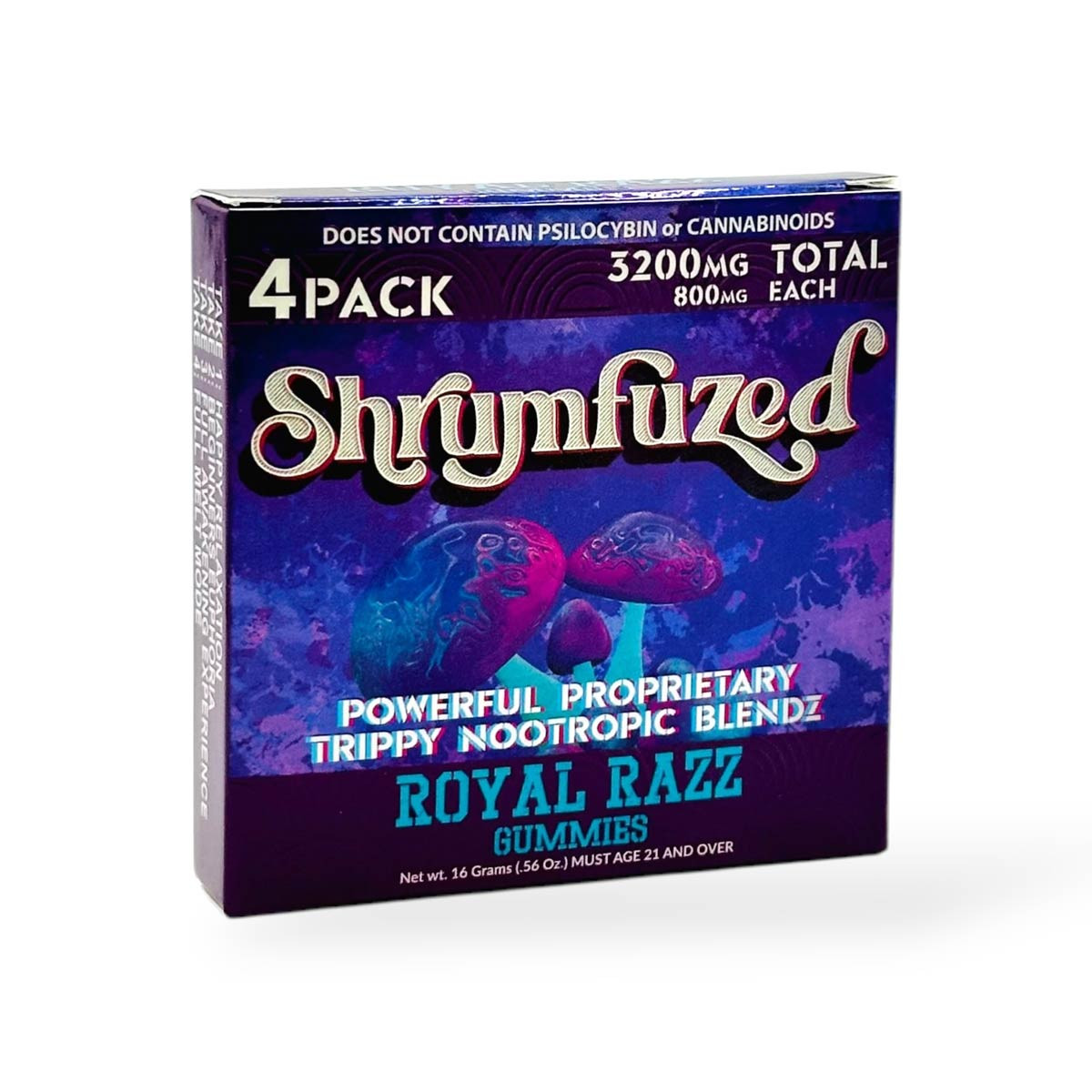 Shrumfuzed Trippy Nootropic Blendz Gummies Royal Razz 3,200mg