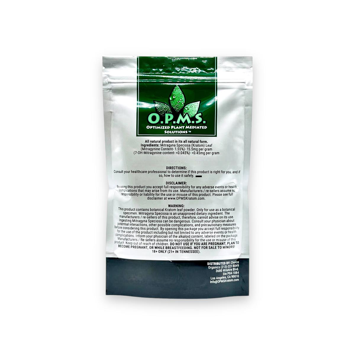 OPMS Silver Red Vein Sumatra Kratom Powder