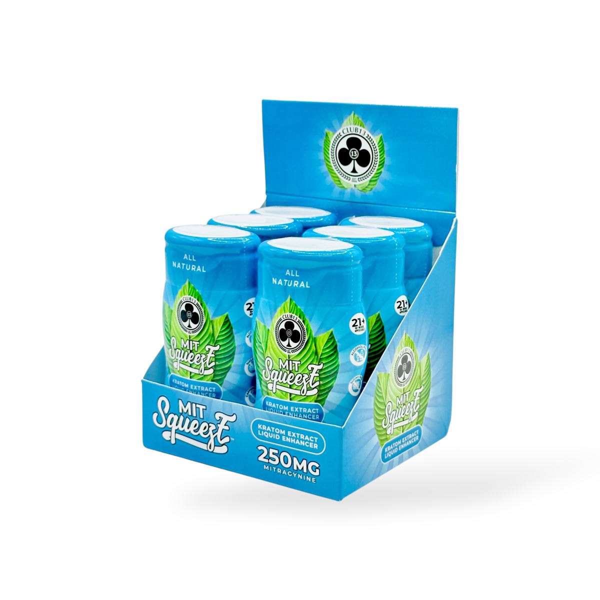 Club 13 Mit Squeeze 250mg MIT Kratom Extract Liquid Enhancer 56mL
