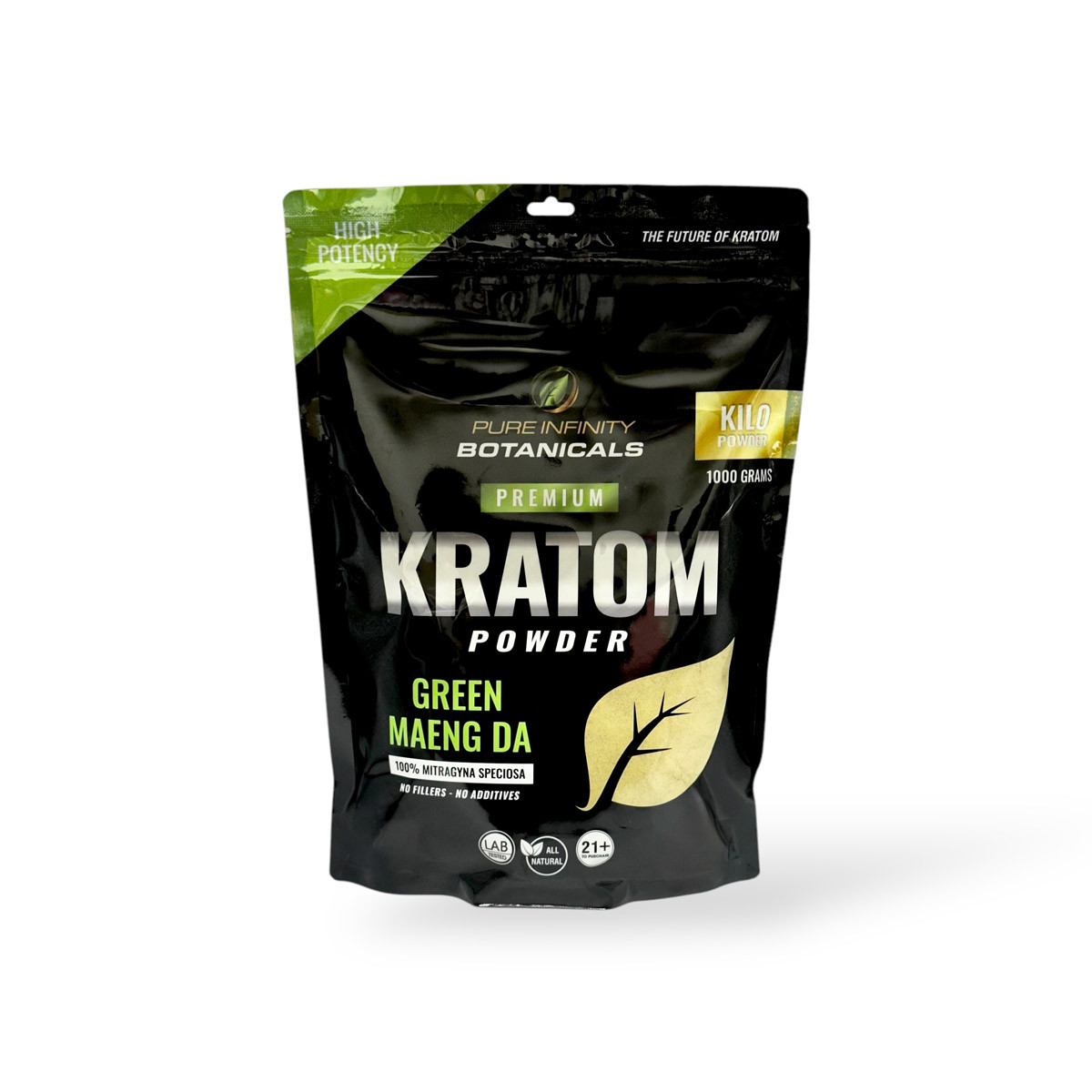 Pure Infinity Botanicals Premium Kratom Powder Green Maeng Da