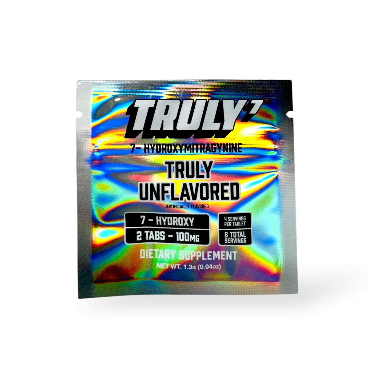 Truly7 Unflavored 7-Hydroxy Chewable Tablets 50mg Each