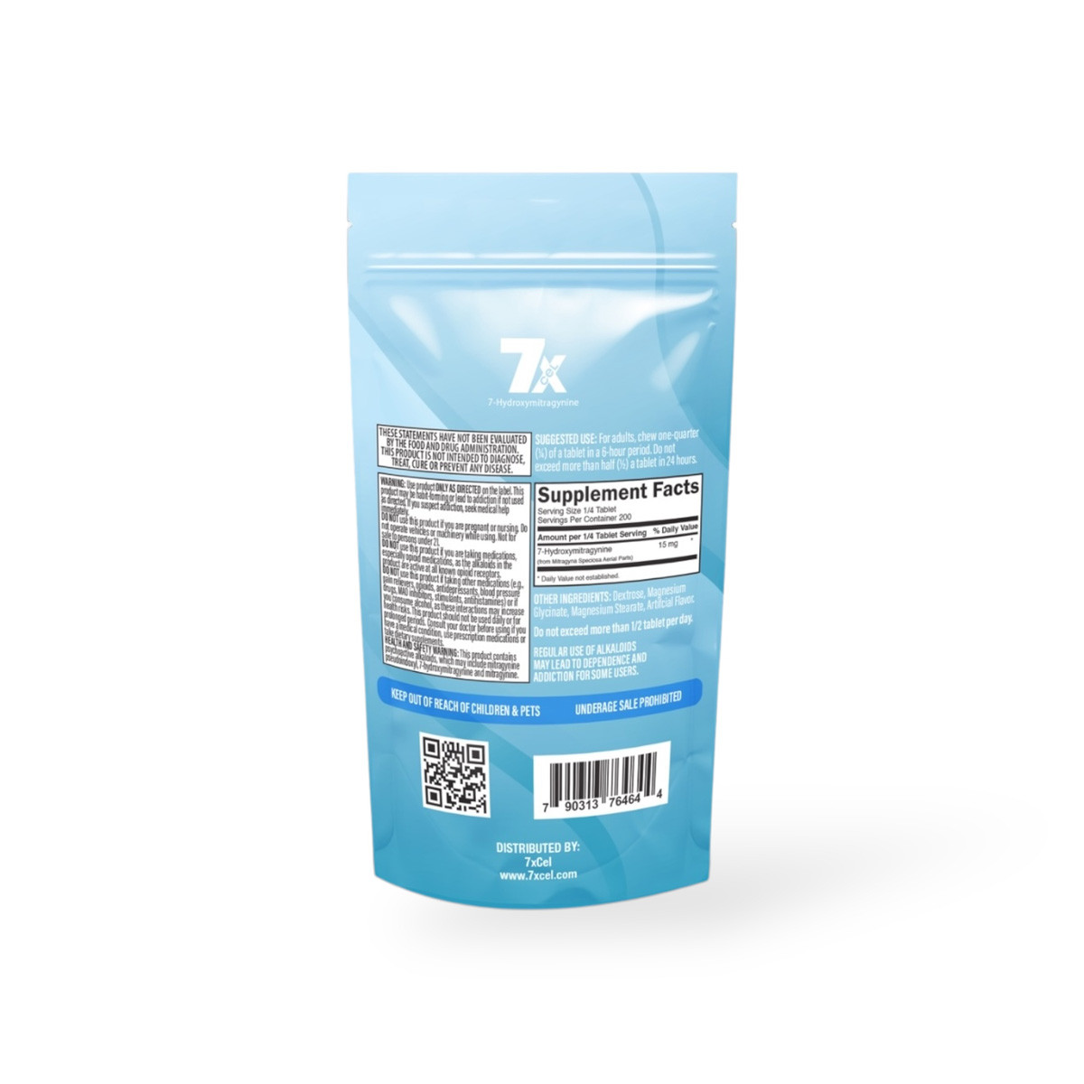 7Xcel Natural 7-OH Tablet 60mg | Potent Clean Chewable